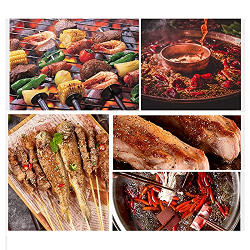 LEAYAN Garden Fire Pit Grill Bowl Grill Barbecue Rack Fire Pit Outdoor fire Pit, with Sparkle Screen, Fireplace Poker, Courtyard Wood Burning fire Pit, Garden Decoration fire Pit