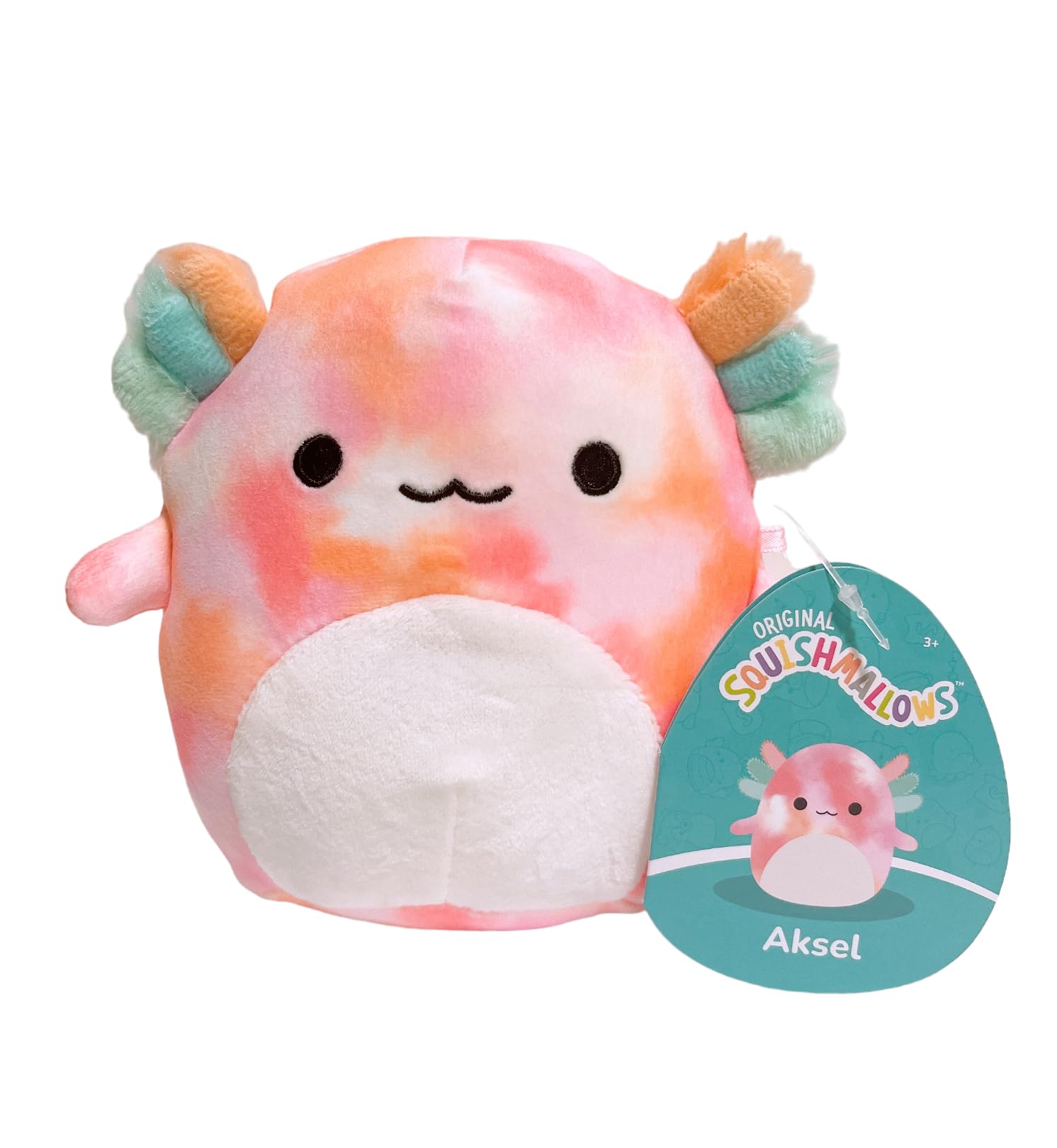 Squishmallows Set of 3 Mini 5" Alexis Cow Kervena Mushroom Aksel AXO Mini Plush Doll