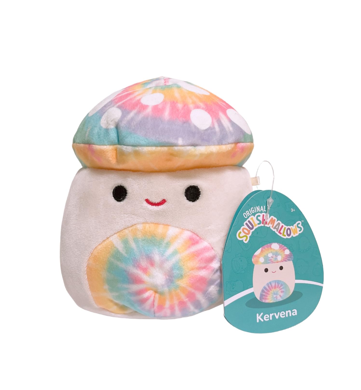 Squishmallows Set of 3 Mini 5" Alexis Cow Kervena Mushroom Aksel AXO Mini Plush Doll