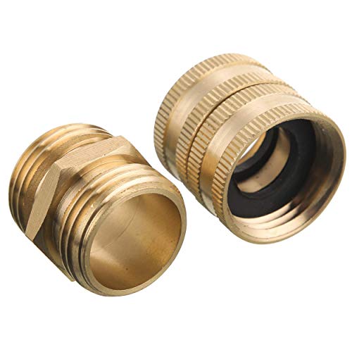 M MINGLE Garden Hose Filter for Pressure Washer Inlet Water, Garden Hose Adapter, 3/4 Inch Brass Connector