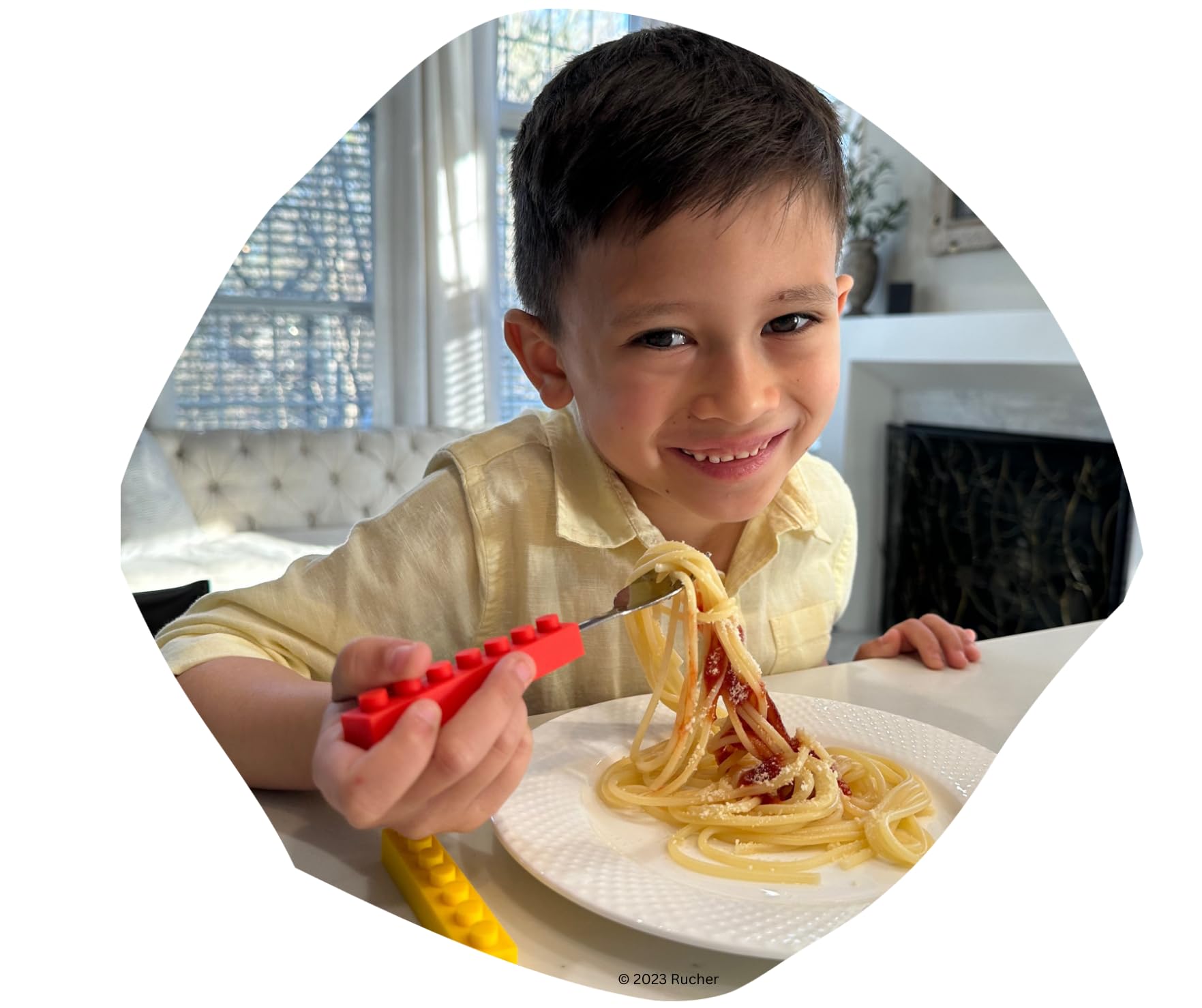 Toddler Utensils: Stackable Spoon, Fork & Knife. Fun Silverware for Kids. Stainless Steel Tableware for Children - Birthdays, Christmas, Building Blocks Party Sets.