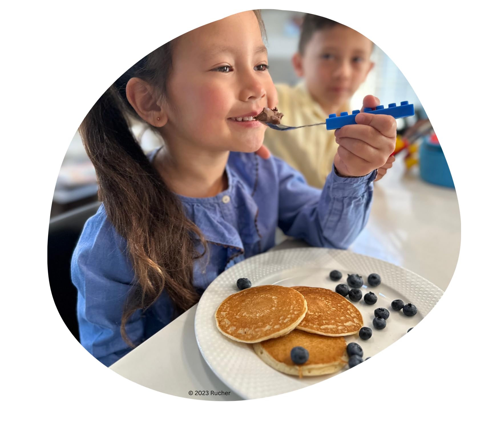 Toddler Utensils: Stackable Spoon, Fork & Knife. Fun Silverware for Kids. Stainless Steel Tableware for Children - Birthdays, Christmas, Building Blocks Party Sets.