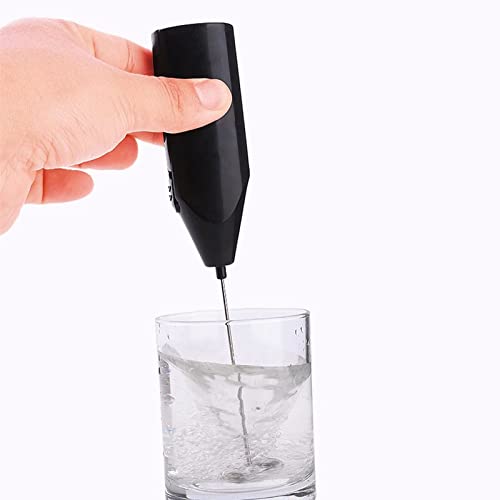 Unbrella Superior 2Pcs Electric Milk Frother USB Battery Powered Portable Blender Whisk Mixer for Coffee Kitchen Gadgets(Black&White)