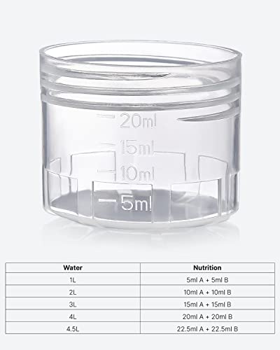 iDOO Plant Food 70 oz (2 Liter), All-Purpose Water Soluble A & B Nutrients, Liquid Concentrated Hydro Garden Fertilizer for Hydroponics System, Indoor Potted House Plants, Flowers, Vegetable