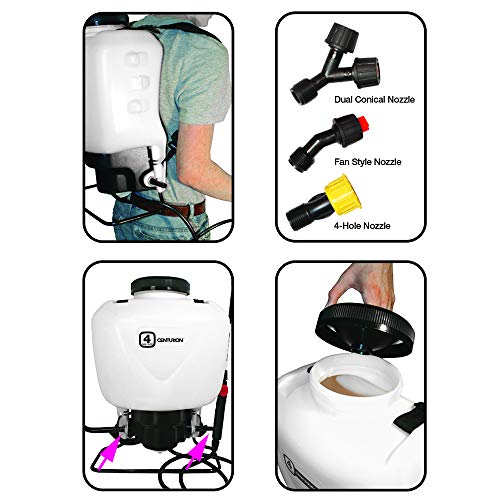 Centurion 269 Multi-Hand Backpack Garden Sprayer, 4-Gallon
