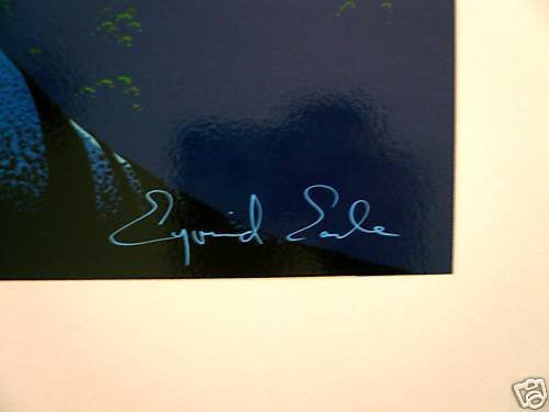 Eyvind Earle Blue Pine Original Ltd Ed Signed