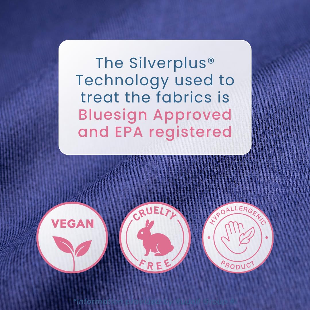 Clean Skin Club Pillowcases (2, Blue, Standard)