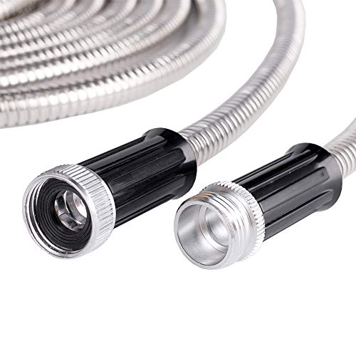 BEAULIFE Metal Short Garden Hose 3ft Connectors, Drainage Hose for Dehumidifier Small Water Hose Extension High Pressure Bib Reel Extender, Drinking Water Hose for RV Outdoor