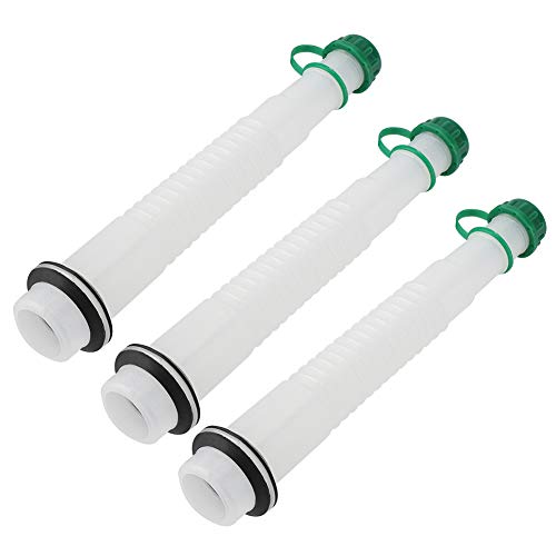 Gas Tank Spout, 3 Sets Durable Gas Can Spout Replacement Set, Gas Can Fuel Spout Kit Replacement Spout&Parts Kit For Fuel Cans For Garden Machinery Refuel(1L)