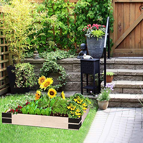 16 Pcs Garden Bed Corner Bracket- Black Pre-drilled Metal Garden Bed Corner Braces with M4 × 20MM Screws Planter Box Right Angle Brackets for Connecting Garden Bed
