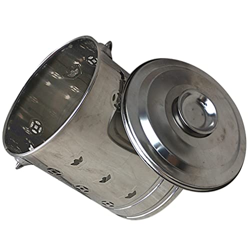 LIFKOME Outdoor Compost Bin Burn Incinerator Cage Garden Incinerator Bin Burning Leaves Stainless Steel Burn Incinerator Bin for Garden Leaf Trash Wood Backyard Bonfire Burn Cage