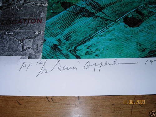 DENNIS OPPENHEIM ORIG LTD ED SIGNED & DESIGNATED Feather Ridge
