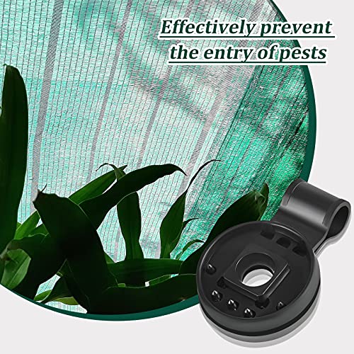 30 Pieces Round Shade Cloth Plastic Clips Sunshade Net Fixing Clip Shade Fabric Clips Attachment and Placement for Sun Shade Net Anti Bird Netting Garden Netting, Shade Netting Fabric Accessories