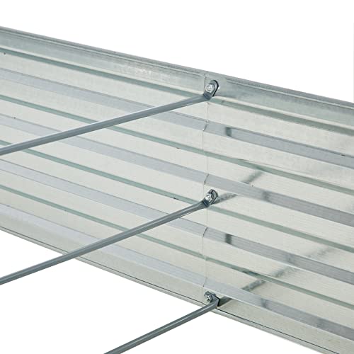 DIIYIV Galvanized Raised Garden Bed,Planter Raised Beds,Outdoor Garden Boxes,Large Metal Planter Box for Vegetables Flowers Herb,1 Pack 2pcs 8x4x1FT