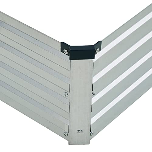 DIIYIV Galvanized Raised Garden Bed,Planter Raised Beds,Outdoor Garden Boxes,Large Metal Planter Box for Vegetables Flowers Herb,1 Pack 2pcs 8x4x1FT