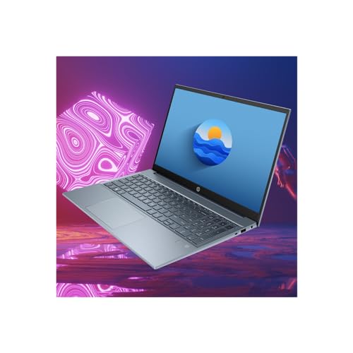HP Latest Pavilion 15z Laptop, 15.6" FHD Touchscreen, AMD Ryzen 7 7730U (Beats i7-1355U), 32GB RAM, 1TB SSD, Webcam, HDMI, Backlit Keyboard, Fingerprint Reader, Wi-Fi 6, Windows 11 Home, Blue