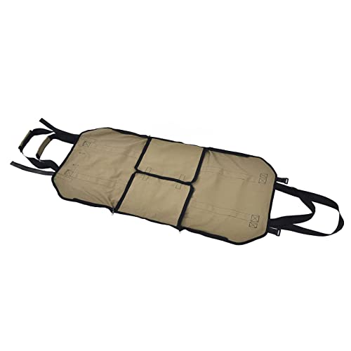 RvSky Household Garden Products Large Capacity Firewood Storage Bag Basket Oxford Cloth Outdoor Camping Wood Log Carrier(卡其)
