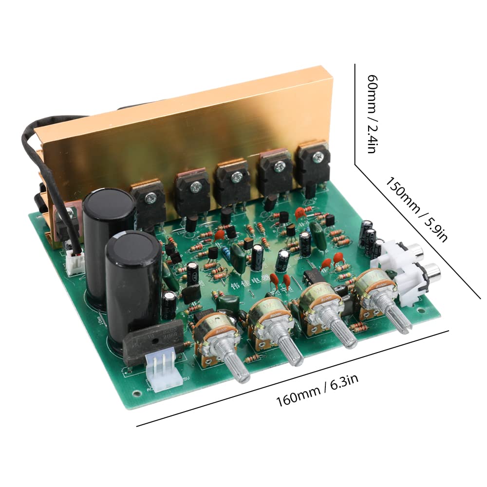 HUIOP Mini Audio Amplifier Board,DX-2.1-3 Large Power Audio Amplifier Board Channel High Power Subwoofer Dual Home Theater AC18V-24V DIY Supplies