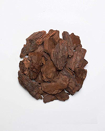 Pine Bark Mulch, 100% Natural Pine Bark Mulch, House Plant Cover Mulch, Potting Media, and More (4qt)