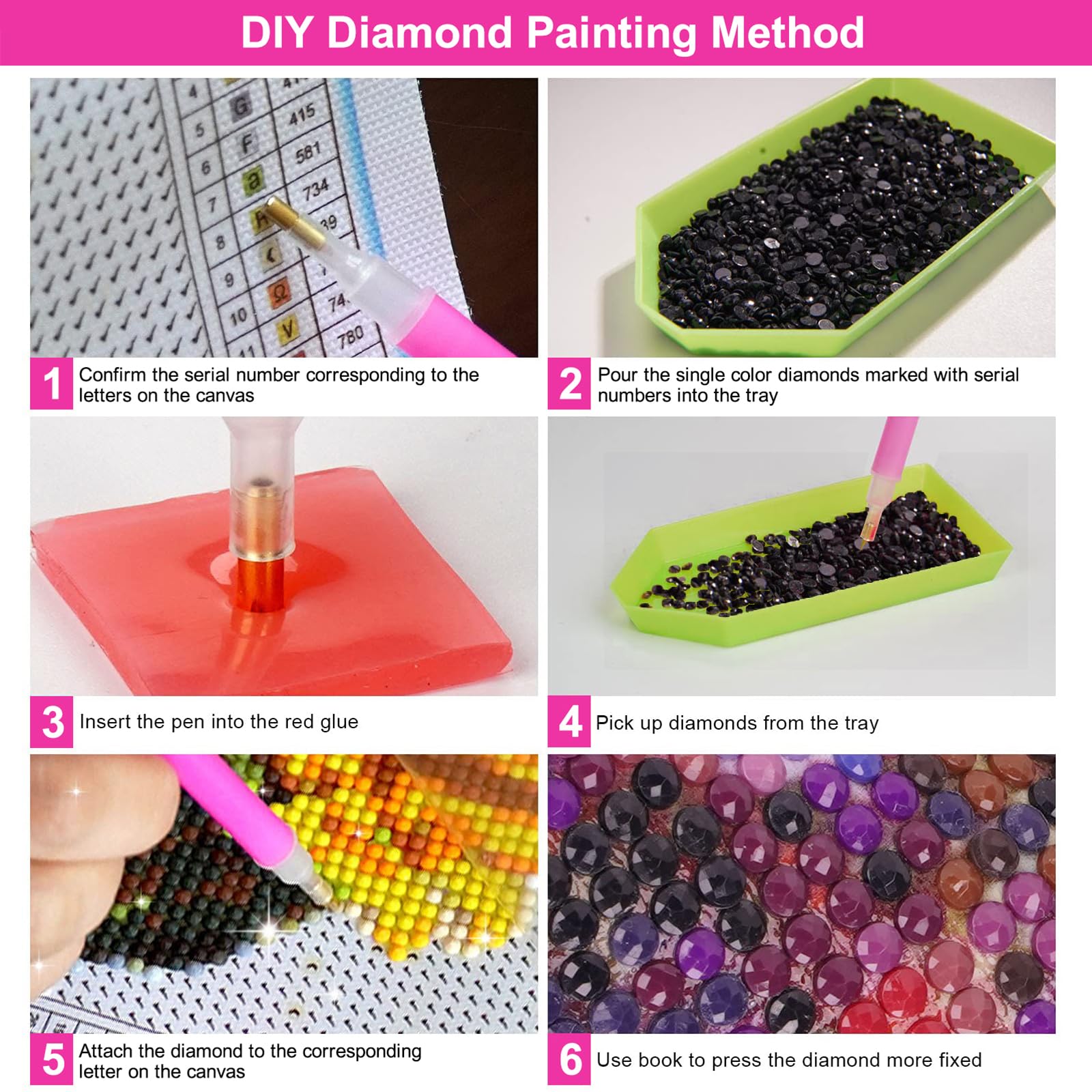 AIMUFAN 5D Large Diamond Art Painting Kits for Adults (ZMT017)