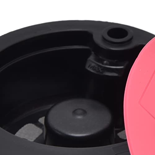 BstXqty Coffee Capsule, Reusable Coffee Capsule Cup with Removable Filter Pink Capsule Filter Bottom Grooves with Unique Sealing Design for Most Coffee Machines(60ml)