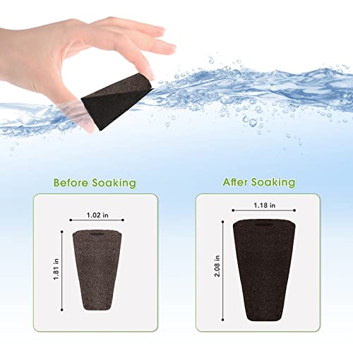 60 Pack Replacement Grow Sponges, Seed Pod Kit Seed Starter Pods Hydroponics Sponges Grow Sponges for Hydroponics Root Growth Sponges Refill Pods for Hydroponic Growing System Indoor Garden, Square
