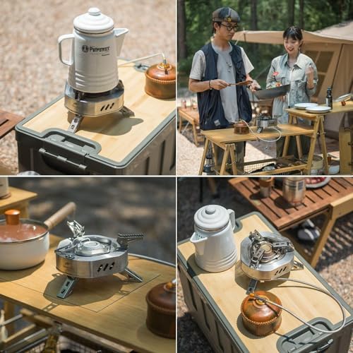 Naturehike Portable Camping Stove, Extra High Output, 15014 BTU Outdoor Stove,Backpacking Essentials, Outdoor Windproof Camp Stove, single burner stove