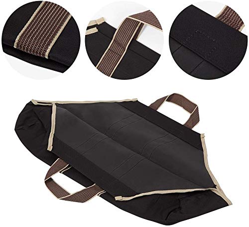 Amagabeli 5ft Firewood Log Rack with Cover Combo Set Bundle Large Canvas Firewood Carrier Log Tote Bag