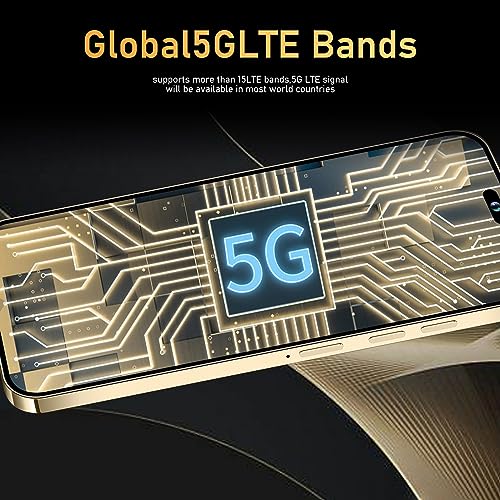 RAYPUR Unlocked Cheap Mobile Phones for i15 Ultra, Android 5G Global Version Smartphone, 7.3Inch Incell HD Capsule Screen, Multi-Language Support,Blue-1TB