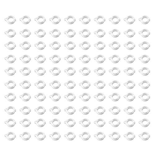 xGarden 100 Pack 1" Diameter Plant Support Garden Trellis Clips for Tomato and Other Vine Plants