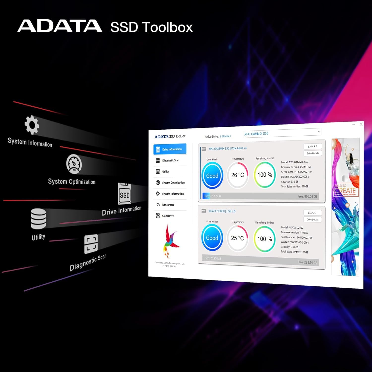 ADATA 1TB 2230 SSD, Legend 820, NVMe PCIe Gen4 x 4 M.2, R/W Speed up to 5,000/4,500MB/s, Internal Solid State Drive