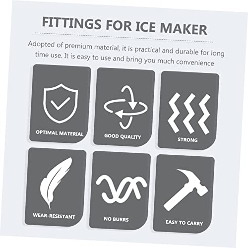 SOLUSTRE 2 Sets White Refrigerator Ice Maker Water Line Connector Kit Useful Dedicated Ice Maker Water Line Connection Connector Water Pipe Fridge Water line Coffee Maker Supplies