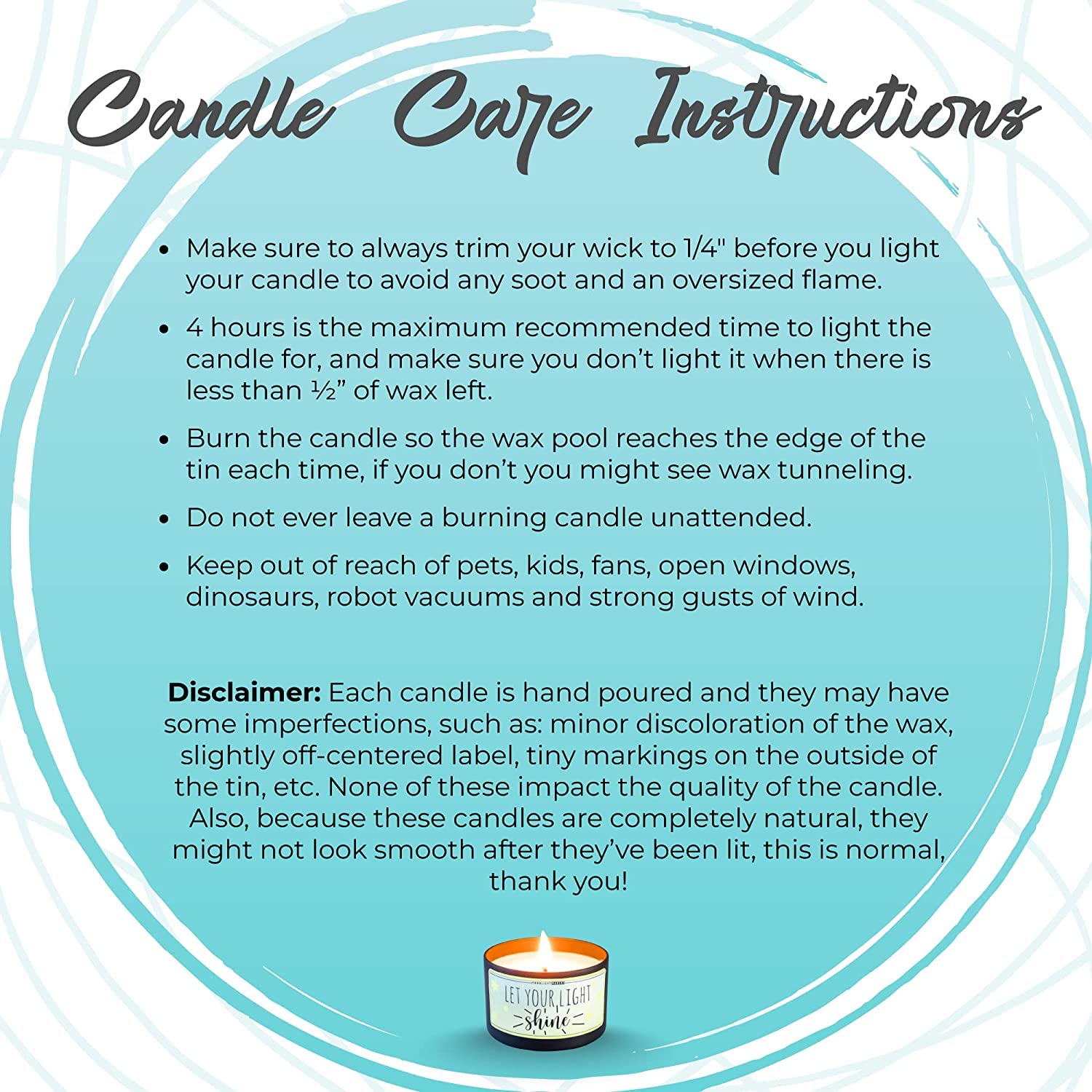 Moonlight Makers, Welcome To My Dreamhouse, Vanilla Breeze Scented Handmade Candle, Natural Soy Wax Candle, 25+ Hour Burn Time, 8oz Tin