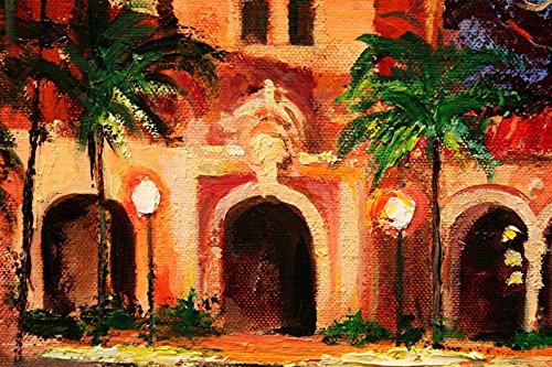 SOLD - Dusk in Balboa, San Diego Balboa Park By Internationally Renowned Painter Yary Dluhos.