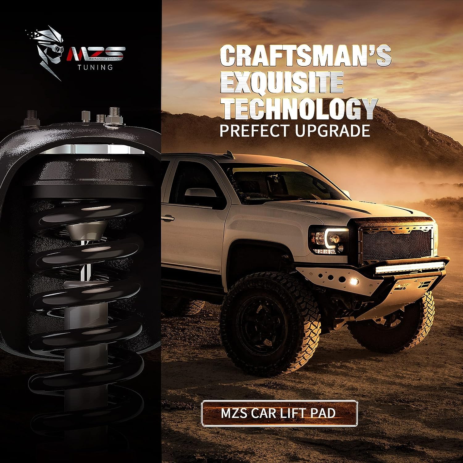 MZS Leveling Kit 1" Front Suspension Lift Strut Spacer Compatible with 2015-2022 Colorado/Canyon 2WD 4WD Aluminum