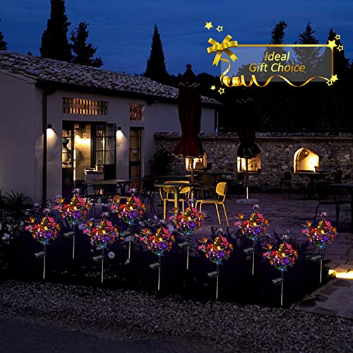 IGRARK Solar Lights Outdoor Garden Butterfly Lights Decorative Solar Stake Lights with Butterflies 2 Pack Decor Powered Waterproof for Garden Yard Pathway