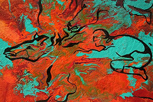 (SOLD) Caliente - equine art by Andre Dluhos