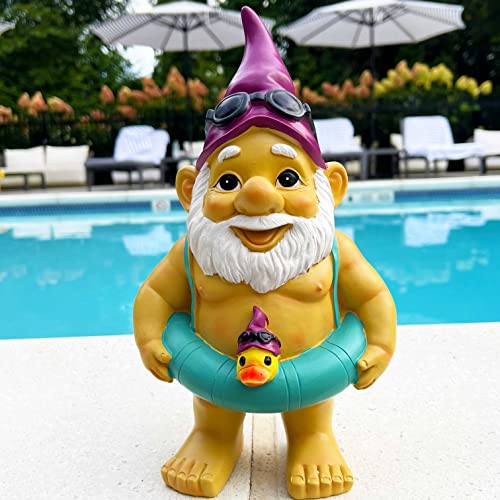 Garden Gnomes Galore Beach Gnomes - Pool Decorations Outdoor Pool Decor - Garden Gnomes Outdoor Funny Garden Gnomes - Gnomes Decorations for Yard Gnome - Poolside Decor Pool Area Decorations Outdoor