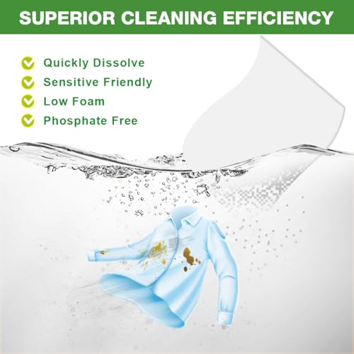 HOMEXCEL Laundry Detergent Sheets Fresh Scent Eco-Friendly, (60 Loads) 30 Washer Sheets, Plastic-Free Laundry Soap Sheets, Hypoallergenic Liquid Less Clear Strips for Travel, Home Clothes Washing