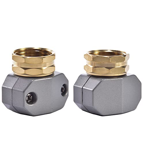 Zinc and Brass Female Clamp Coupling,Fits 3/4" or 5/8" Garden Hose Repair Fitting