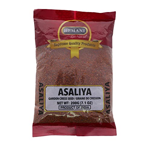Hemani 100% Pure Garden Cress Seeds - Lepidium sativum - Halim Aliv - Rashad Seed - 200g (7oz) - ???? ??????