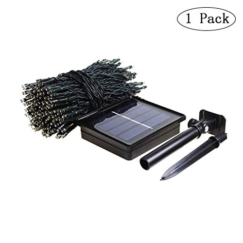 Hopolon Solar Fairy/Starry String Lights Outdoor Waterproof 72ft 200LED for Patio, Lawn,Garden, Home, Wedding, Holiday, Christmas Party, Xmas Tree Decoration,Waterproof/Timer/USB Charge (Cool White)