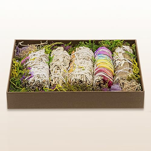 KARMA AND LUCK Love Box, Smudge Sticks, Crystals, Gift Box, Spiritual Blessing for Loved Ones (Healing Wisdom)