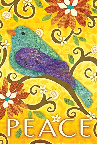 Toland Home Garden 1110071 Bird Of Peace Bird Flag 12x18 Inch Double Sided Bird Garden Flag for Outdoor House Flag Yard Decoration