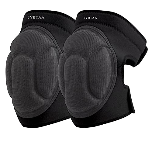 JYBTAA Plus Size Knee Pads For Cleaning Floors,Gardening , Women Pad With Soft Inner Liner, Adjustable Kneeling Suitable Garden,Flooring Yard,Construction,Black XL