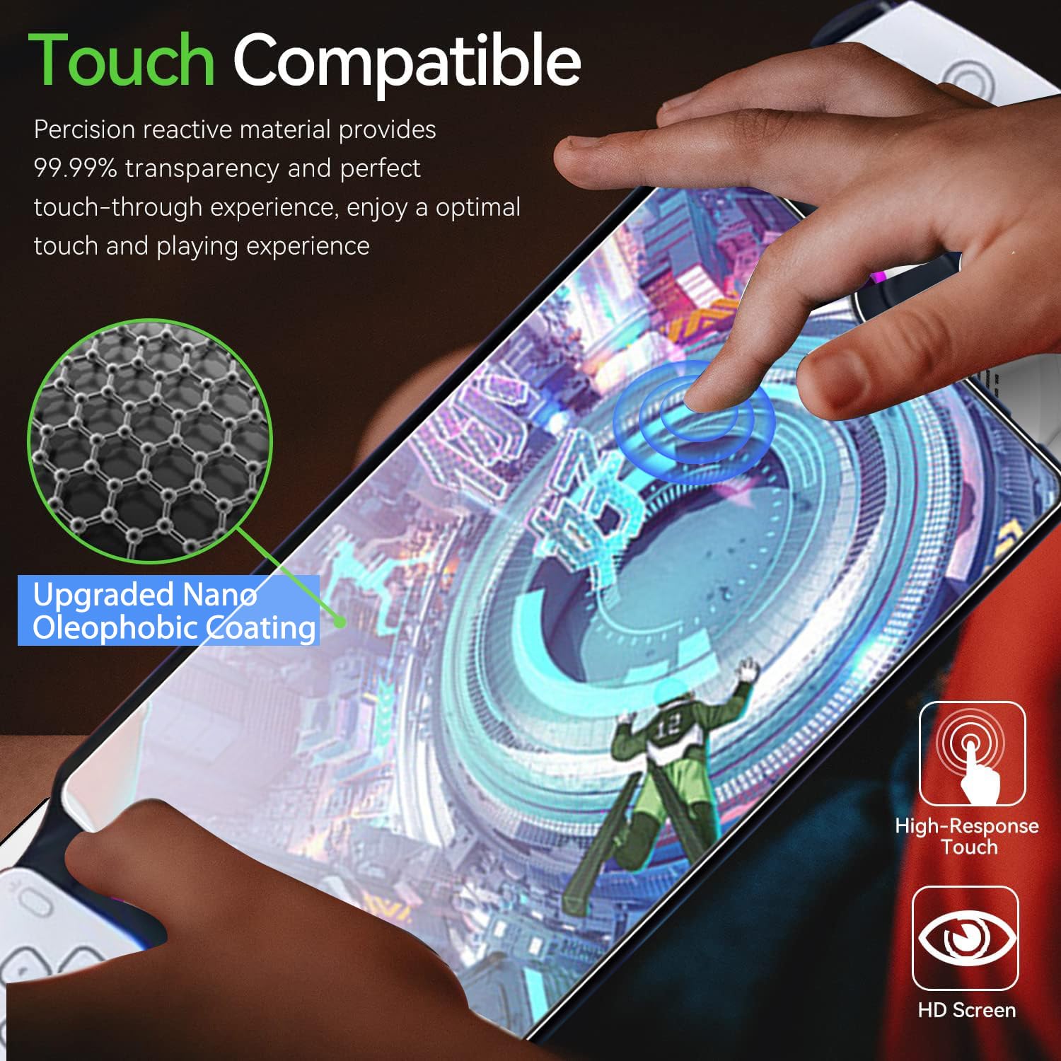 Ltezixal [2packs Screen Protector For Sony Playstation PS5 Portal 8 inch, Anti-Scratch, 9H Hardness,Touch Sensitive,Bubble Free Screen Protector for Sony Playstation PS5 Portal Handheld Game.