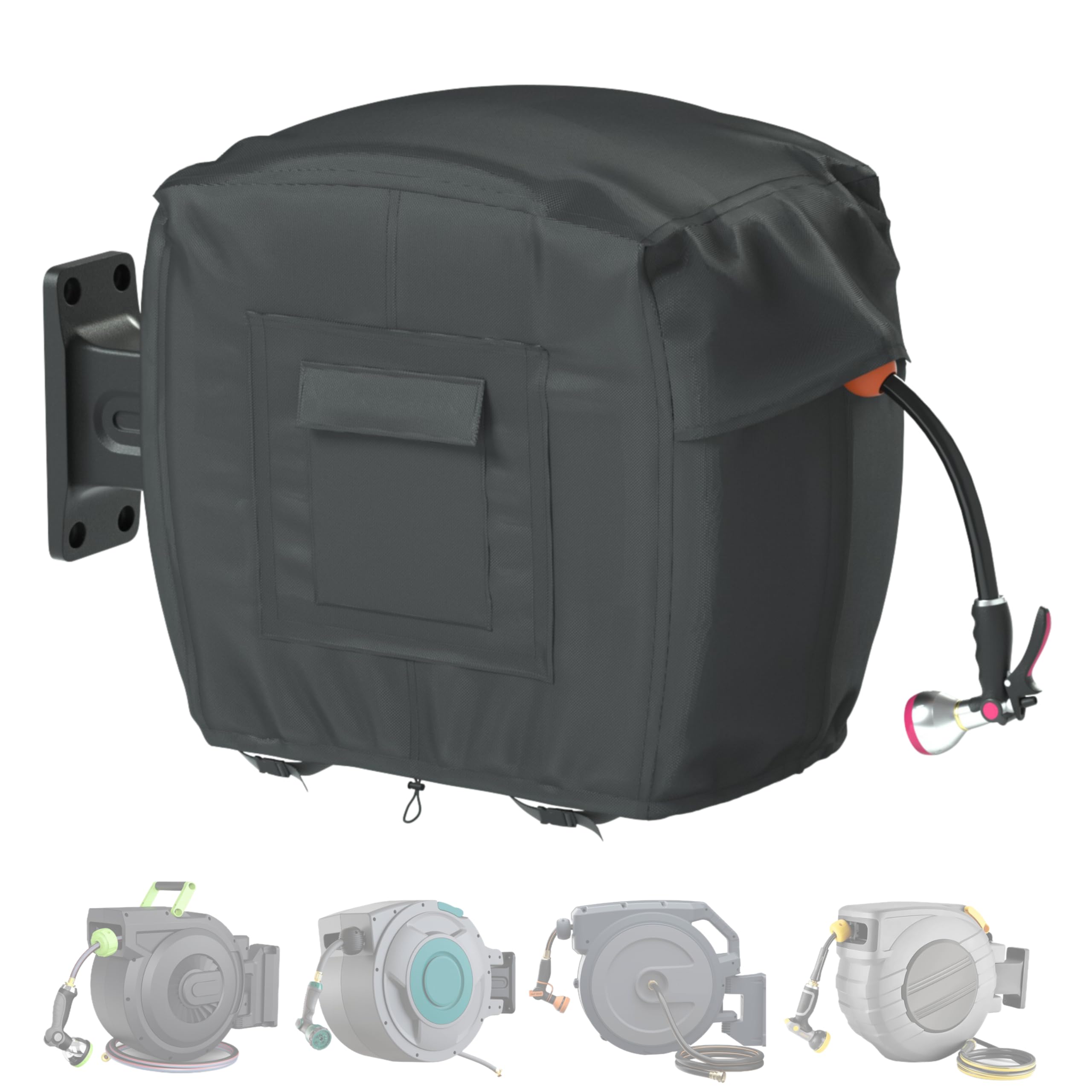 Garden Hose Reel Cover,Heavy Duty Waterproof, Sunproof, UV.All-Weather Protection for Your Hose Reel and Hose