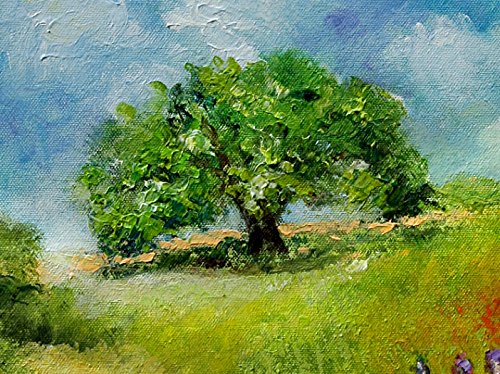 (SOLD) By the Lone Oak - landscape by internationally renown painter Yary Dluhos.