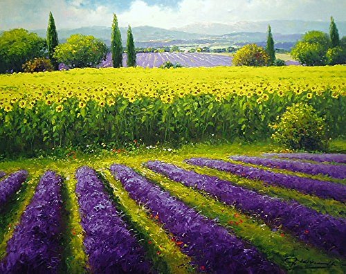 Sunflowers by the Lavender