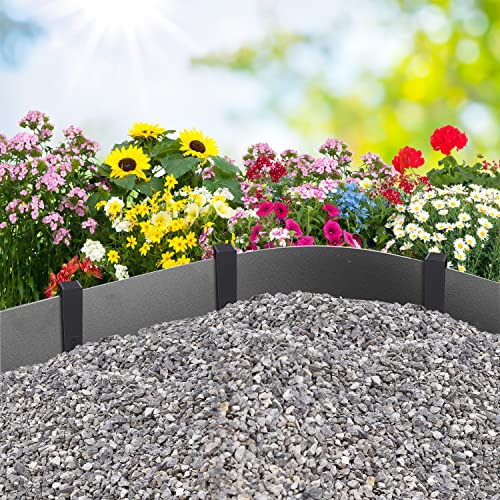 CAIGAIC Landscape Edging Stakes 30 Pack, 10 Inch Garden Landscape Anchoring Stakes for Terrace Board, Landscape Edging Coil, Grass Barrier, Bender Board, Garden Liner
